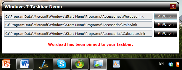 Silverlight 4: Interoperability with Windows 7 Taskbar using COM | Kunal Chowdhury